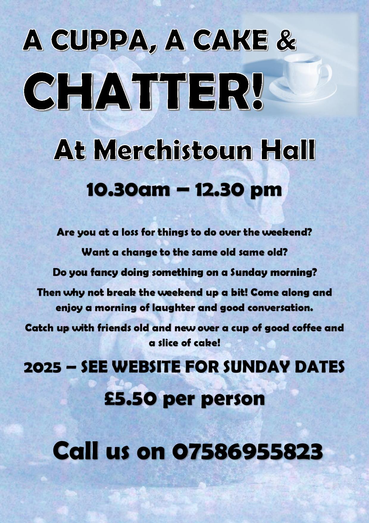 Merchistoun Hall - Horndean Community Association - Cake coffee & Chatter